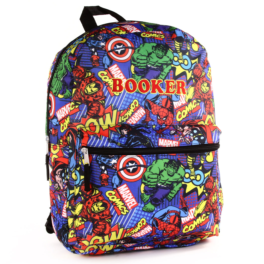 Personalized Embroidered 16 Inch Marvel Heroes Backpack – Kishkesh
