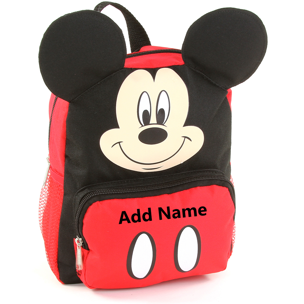 Personalized Mickey Mouse 10 Inch Mini Backpack with 3D Ears – Kishkesh